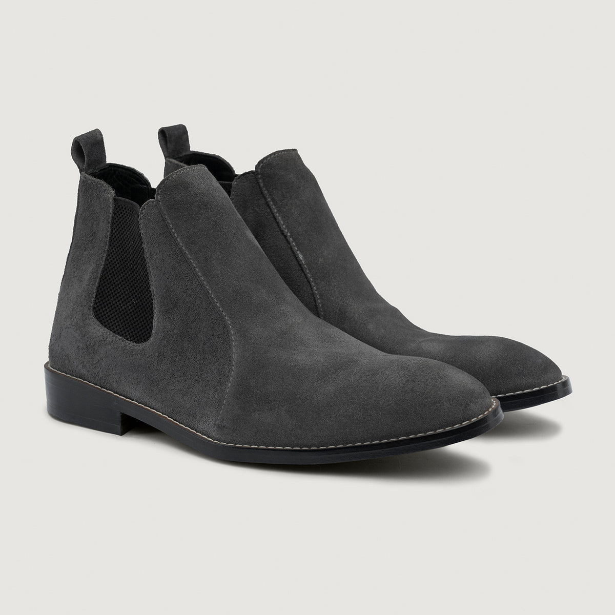Clarkson Chelsea Grey Suede Leather Boots StudGuard For Men – The ...