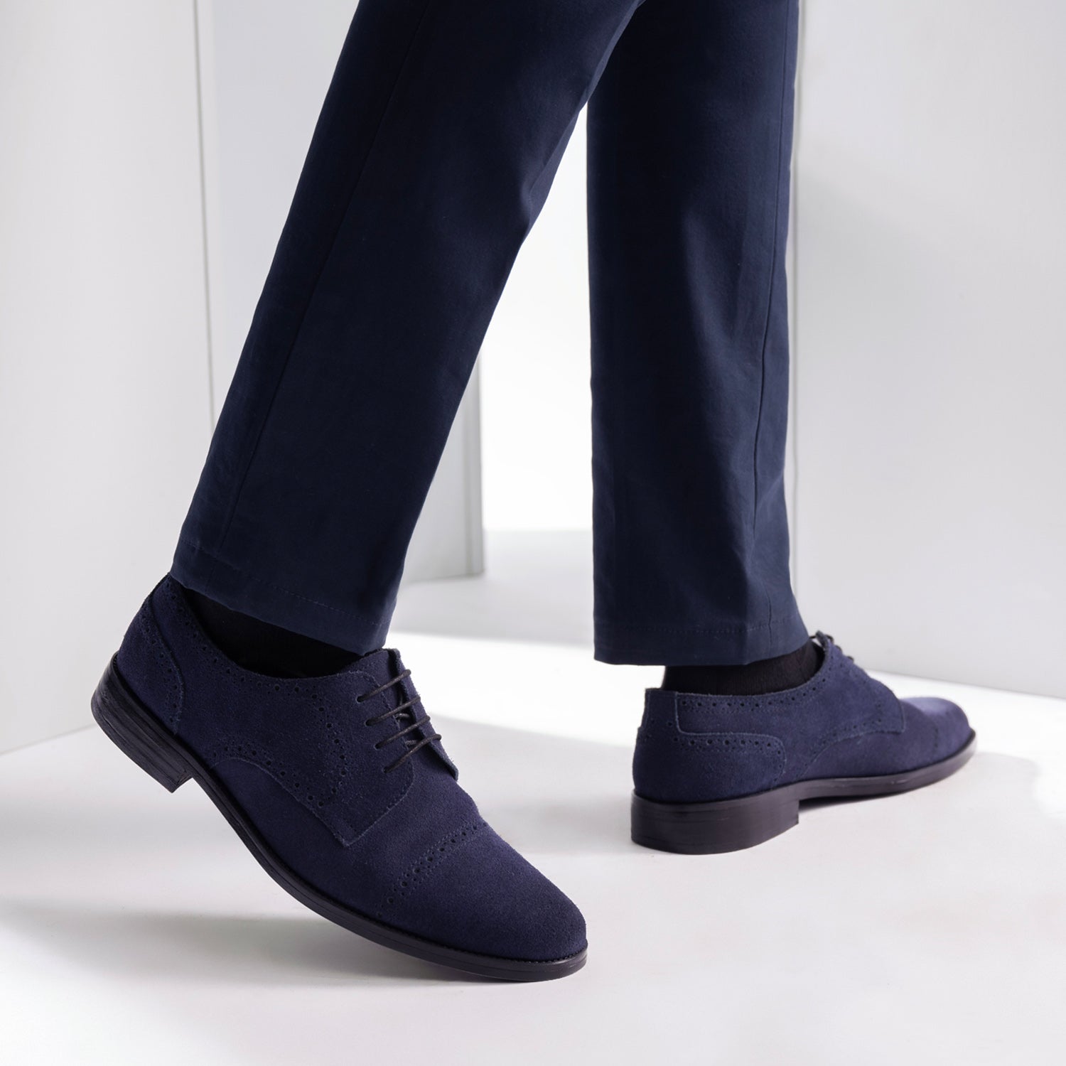 dark blue brogues
