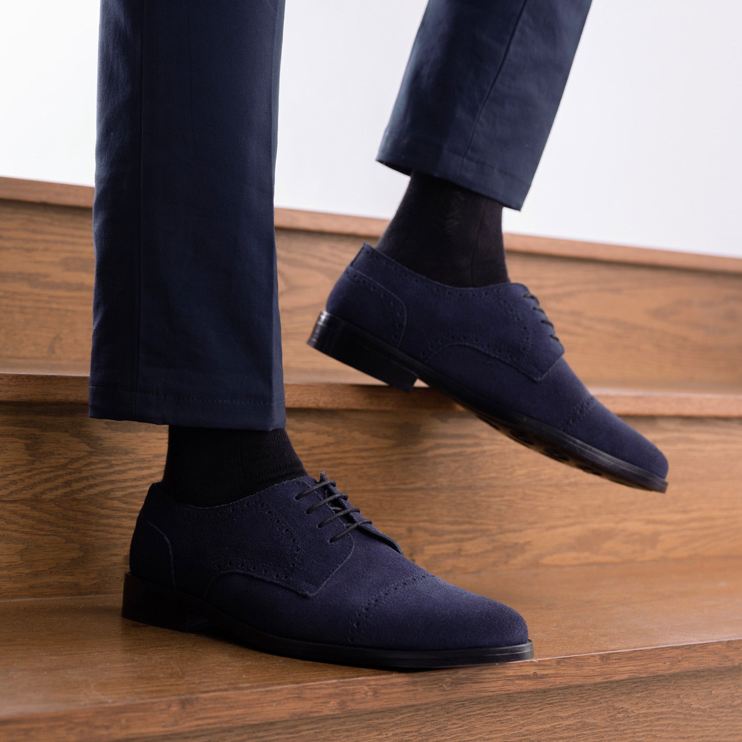 dark blue brogues