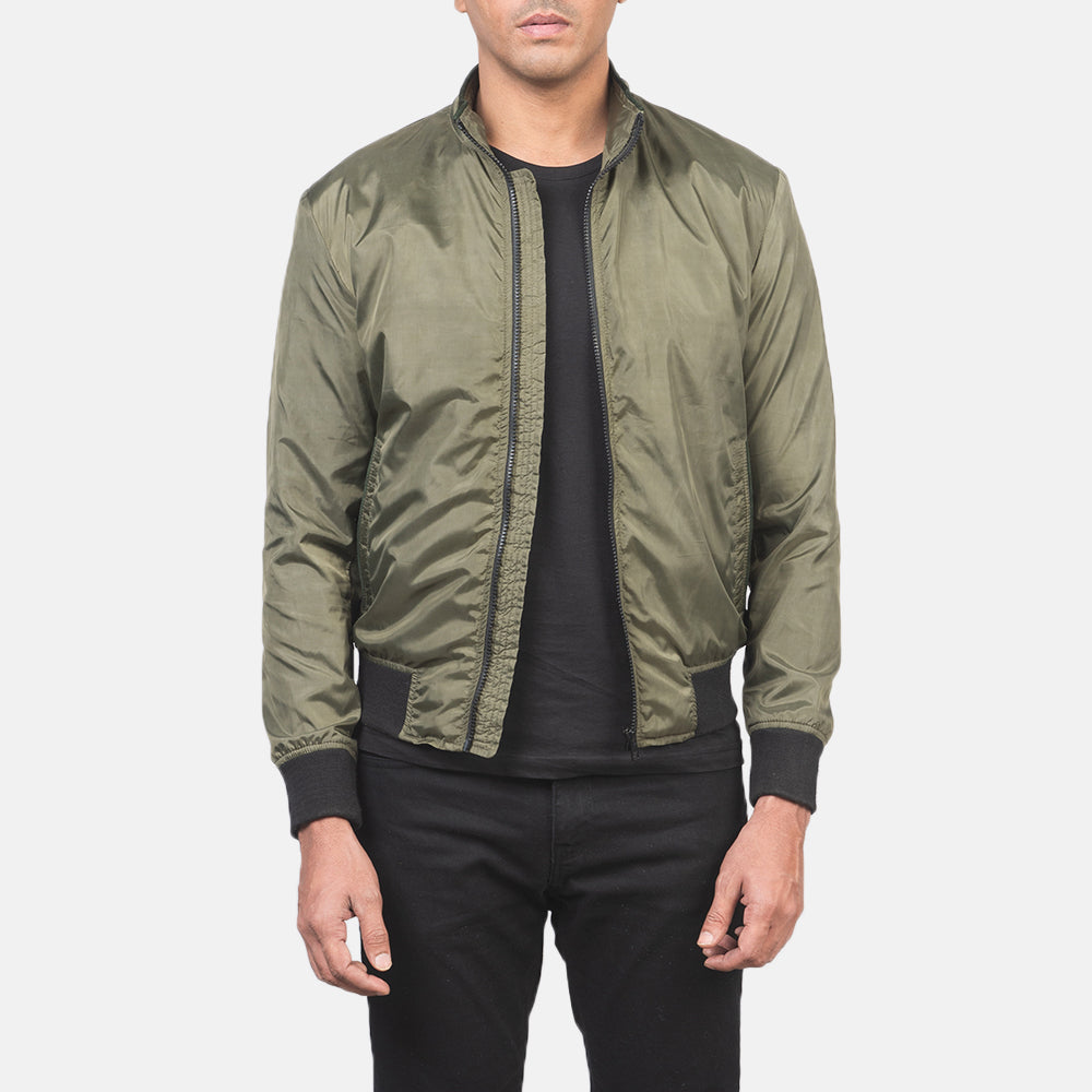 Men's Ramon Green Bomber Jacket – The Jacket Maker