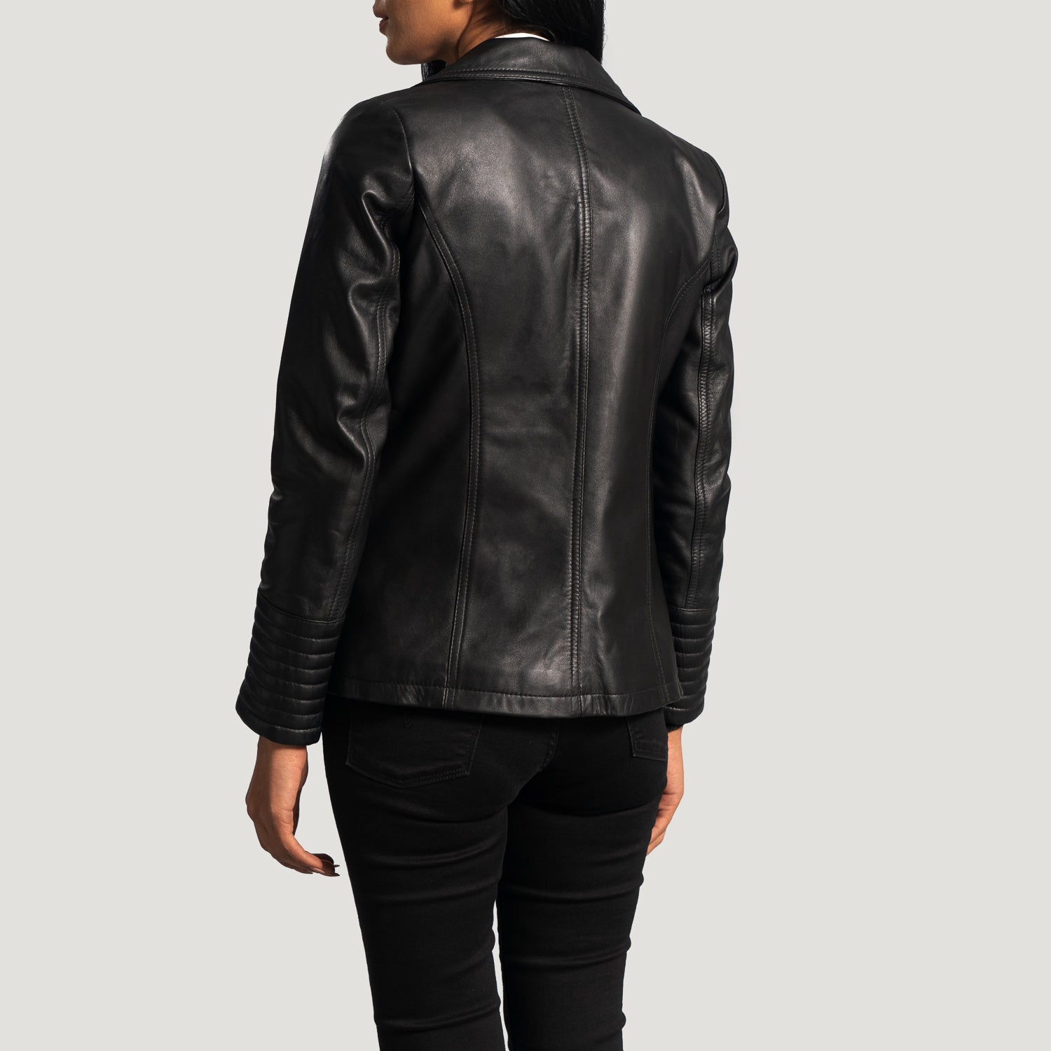 Women's Selina Black Leather Blazer – The Jacket Maker
