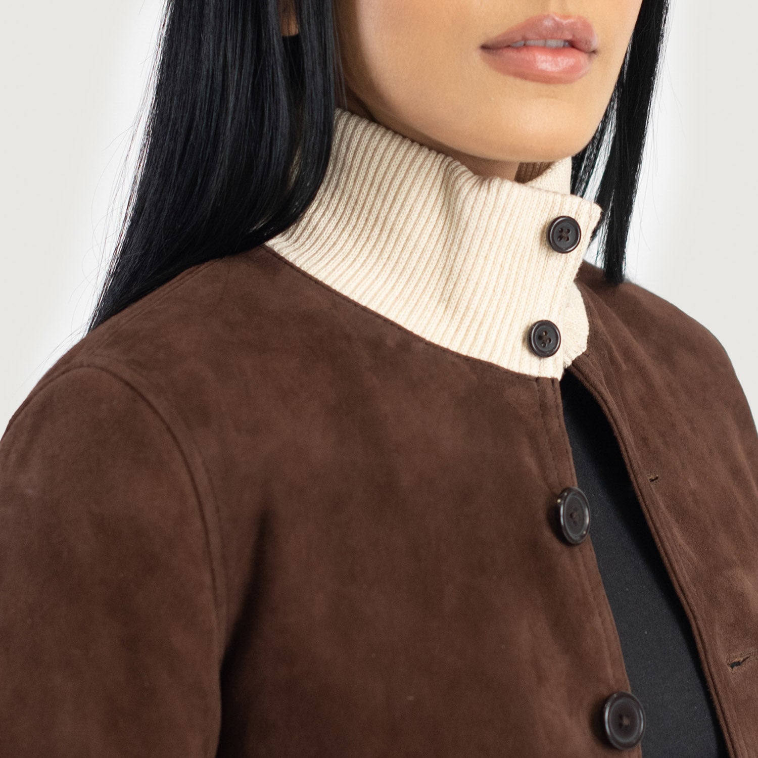 Women's Sasha A1 Mocha Suede Bomber Jacket – The Jacket Maker