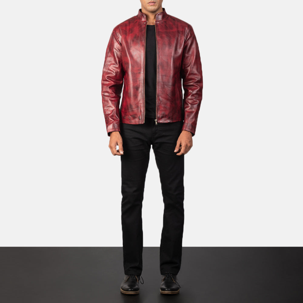 red leather jacket men
