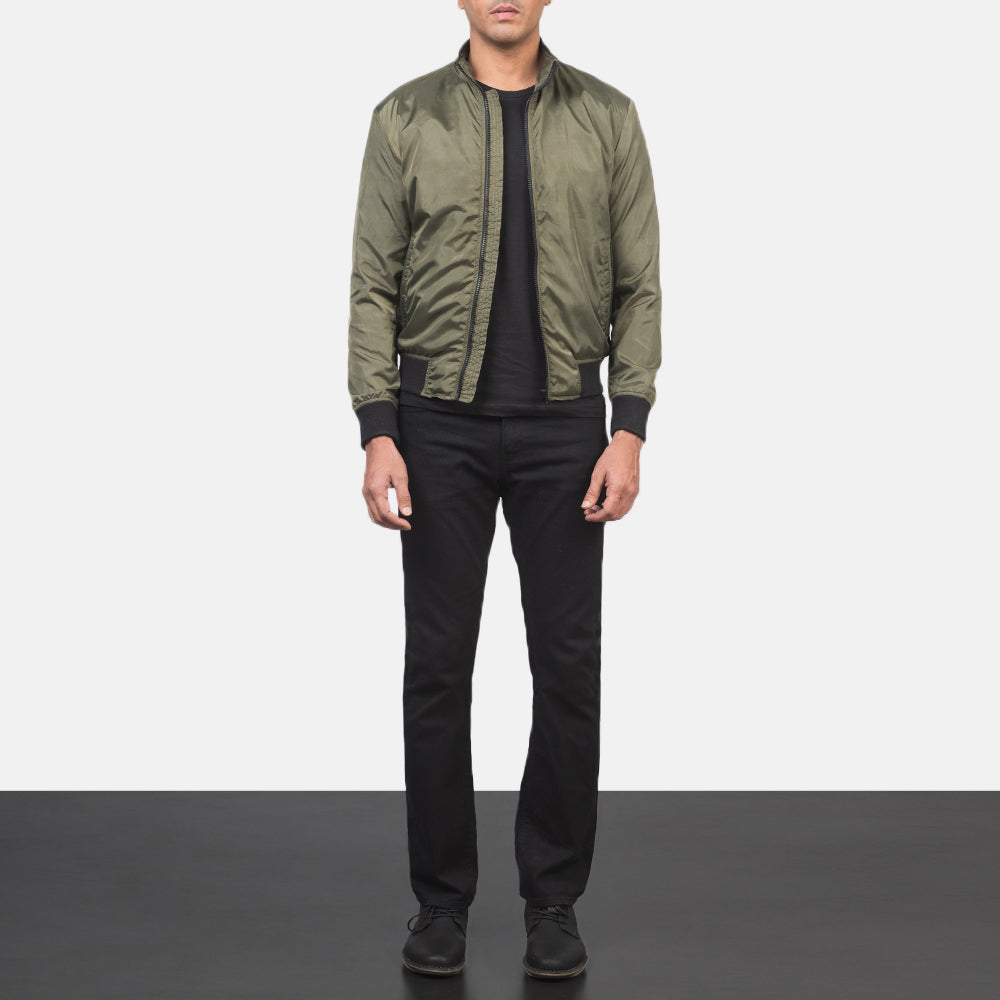 Men's Ramon Green Bomber Jacket – The Jacket Maker