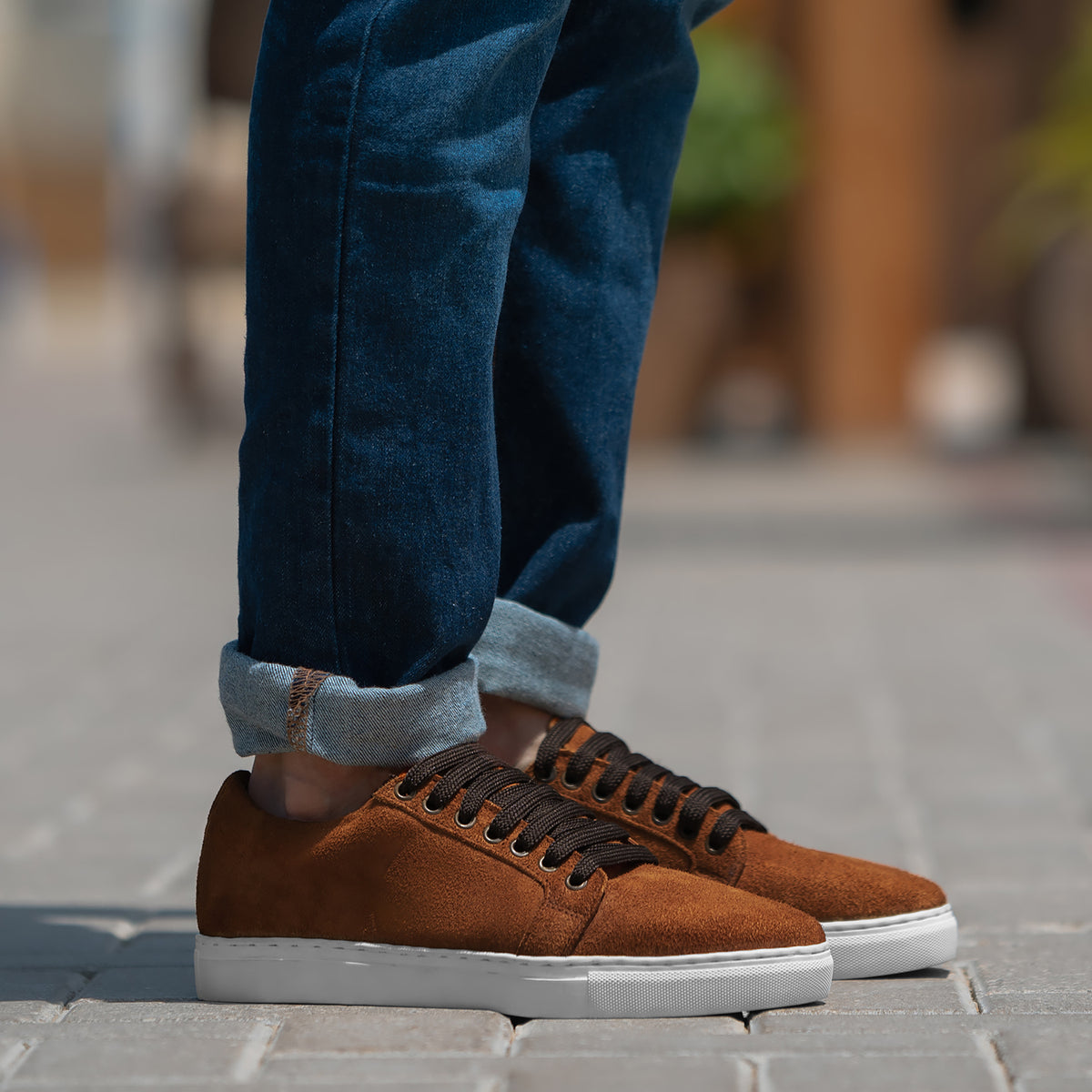 Murphy Low Top Brown Suede Sneakers For Men - The Jacket Maker